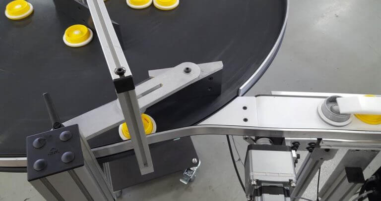 Accumulator Table for Both Collection & Offload - Mini-Mover Conveyors