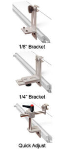 Adjustable Guide Rail Brackets - Mini-Mover Conveyors