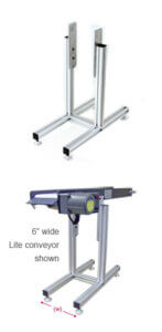 Turned Base Stand - Mini-Mover Conveyors