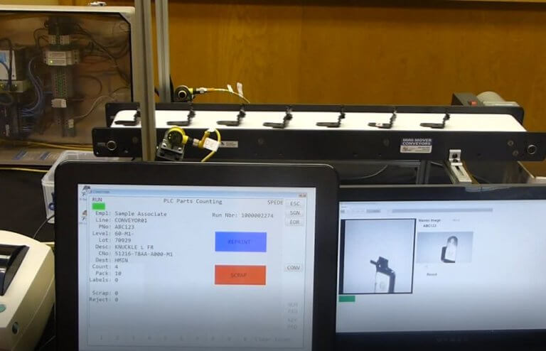 Mobile Lite Conveyor & Vision System for Auto Parts Inspection - Mini ...